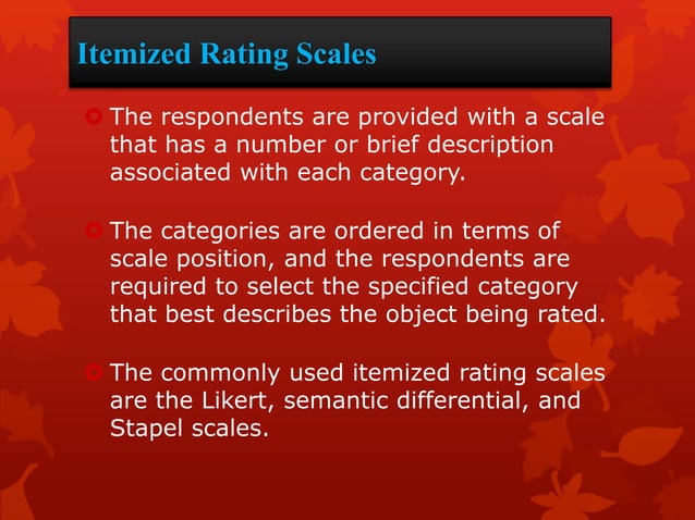 Measurement & scaling ,Research methodology Measurement & scaling ,Research methodology