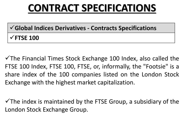 Contract specification and working of FMC | PPT