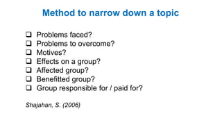 Research Problem | PPT