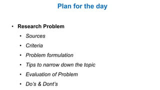 Research Problem | PPT