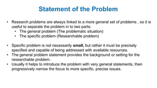 Research Problem | PPT