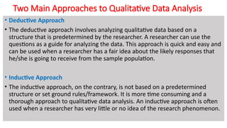 RM Quantitative methods emphasize objective measurements and the statistical | PPTX