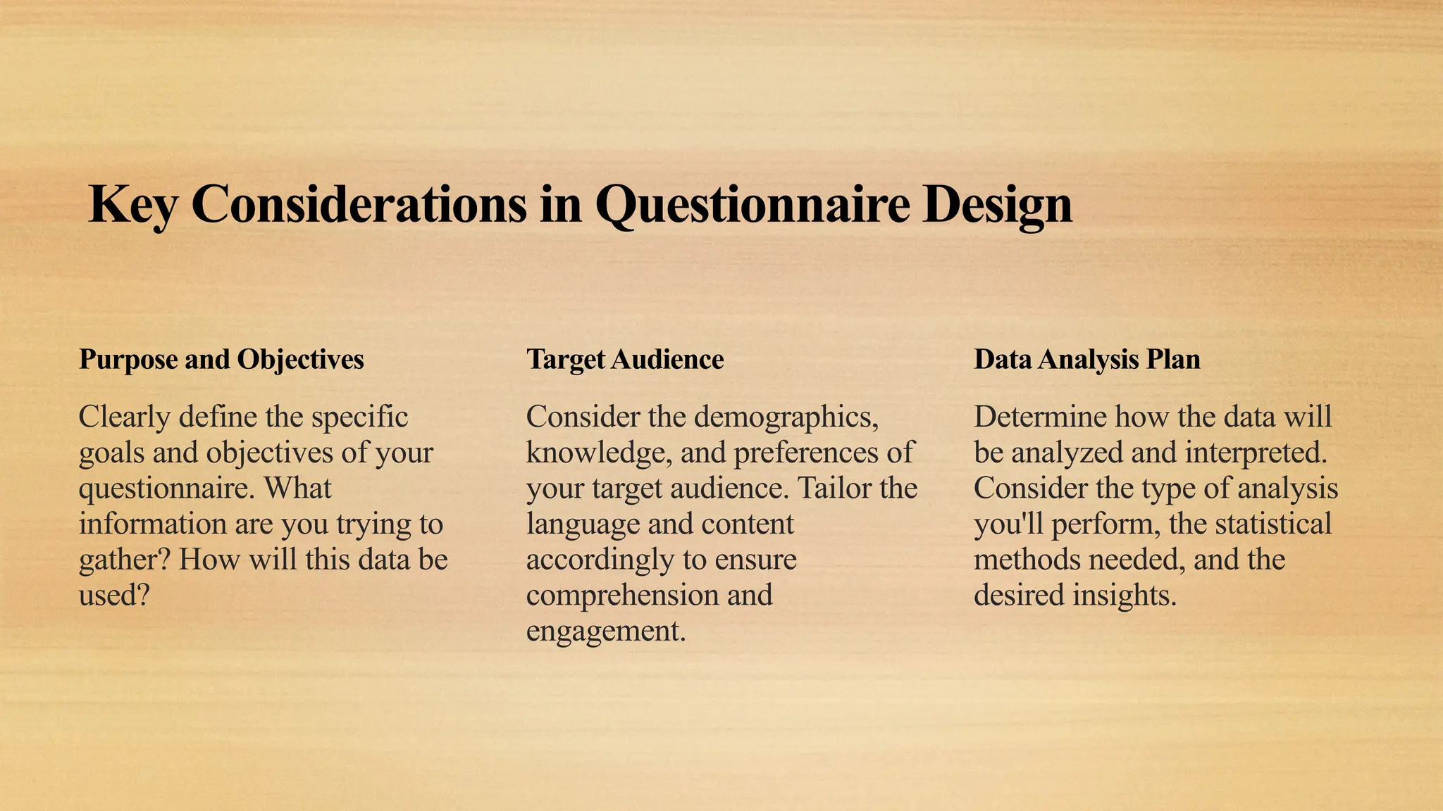 questionaire development in research method | PPTX