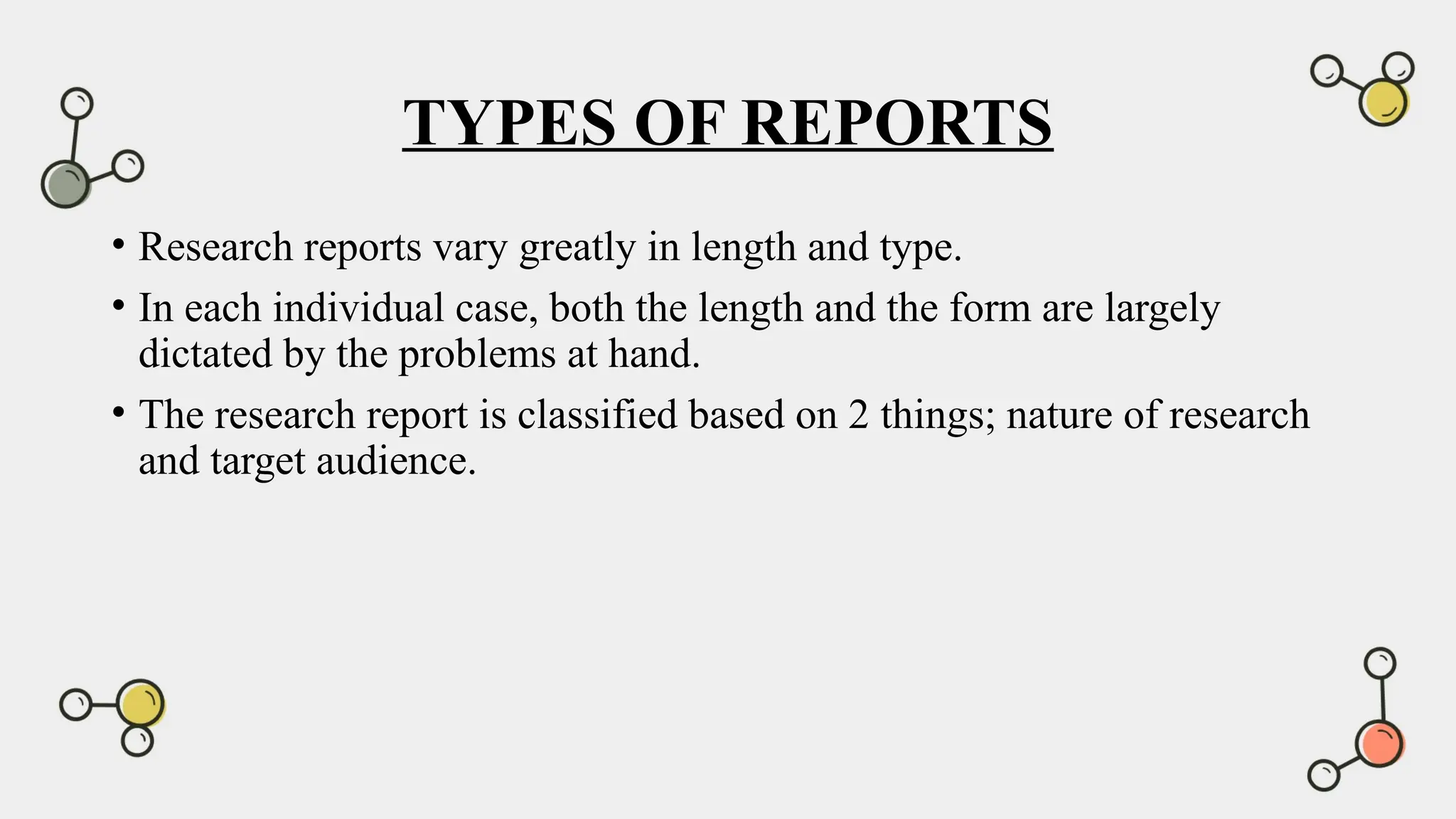 Research Methodology, types of reports.pptx