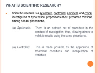 RM-2 The Meaning of Research Scientific Method.ppt