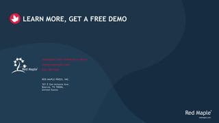 Red Maple Advance Commisions | PPT