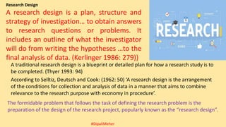 Formulation of Research Design | PPTX