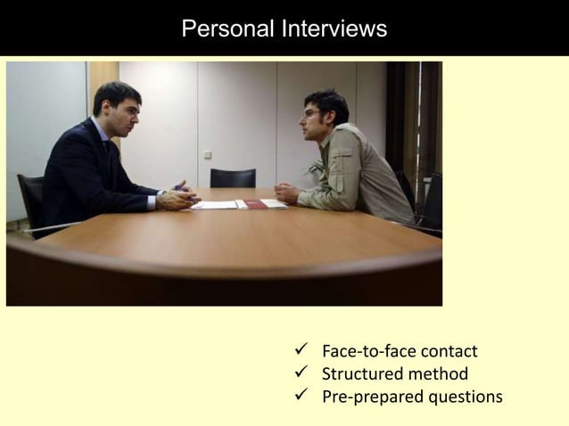 Data Collection by Interview Method | PPTX