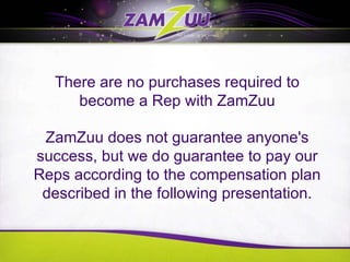Zamzu Rep Business Opportunity | PPT