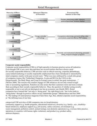 Retail Management Module 1 notes | DOCX