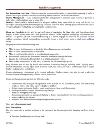 Retail Management Module 1 notes | DOCX