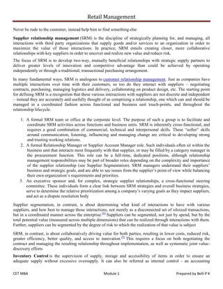 Retail Management Module 1 notes | DOCX