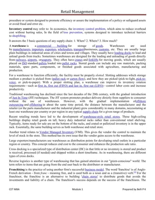 Retail Management Module 1 notes | DOCX