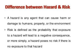 Rm 1. concept of haazard and risk | PPTX