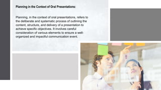 MASTERING THE ART OF ORAL PRESENTATION: FROM PLANNING TO AUTHENTICATION ...
