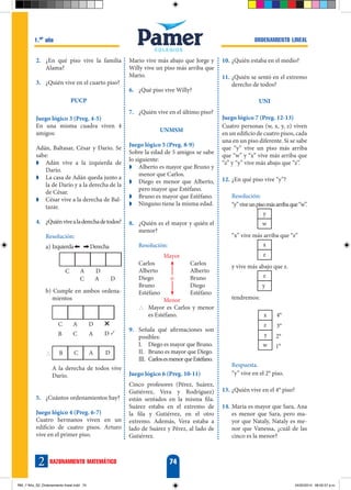 Rm 1°año s2_ordenamiento lineal | PDF