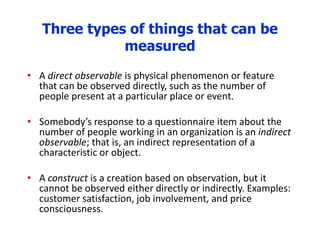 Chapter 8: Measurement and Sampling | PPT