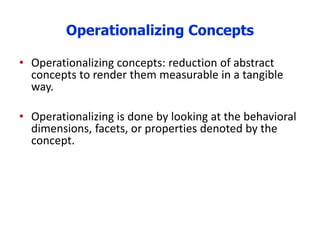 Chapter 8: Measurement and Sampling | PPT