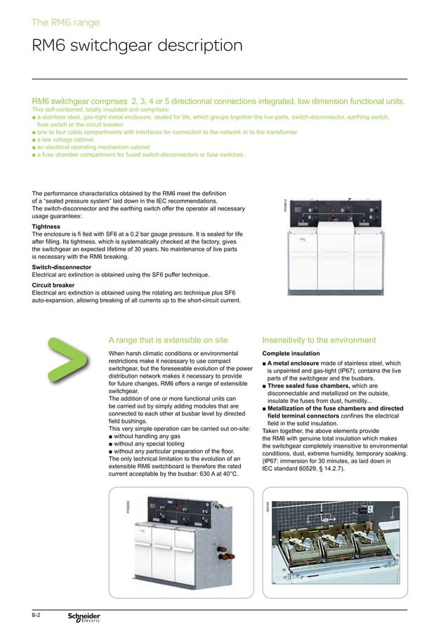 Schneider RM6 - MV Medium Voltage Compact Switchboard (Ring Main Unit ...