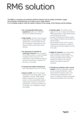 Schneider RM6 - MV Medium Voltage Compact Switchboard (Ring Main Unit ...