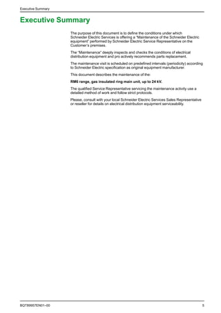 RM6 Maintenance Statement for technicians and project commissioning ...