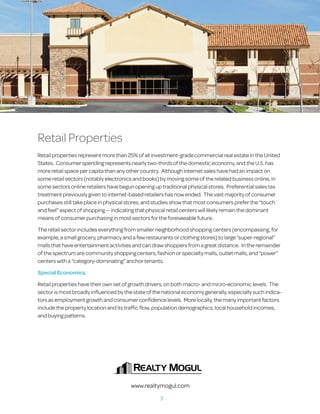 Commercial Real Estate -- Property Types | PDF