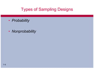 Rm7 sampling design | PPT