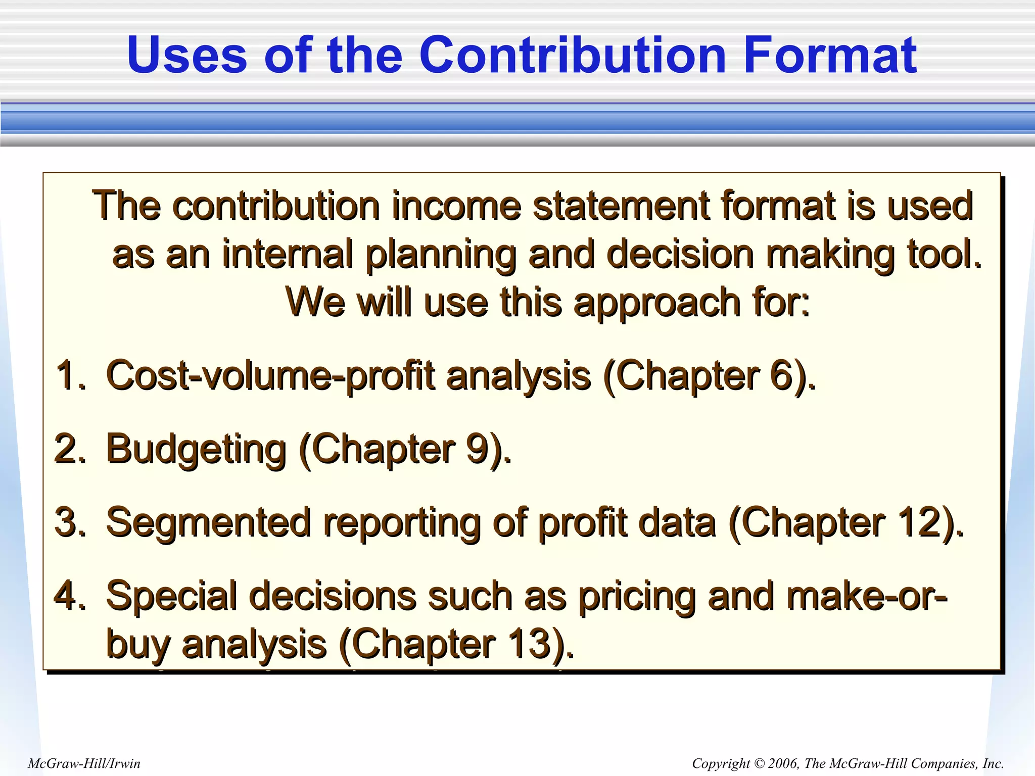 Managerial Accounting Garrison Noreen Brewer Chapter 05 | PPT
