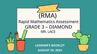 Rapis Mathematics Assessment School year 2024 | PPTX