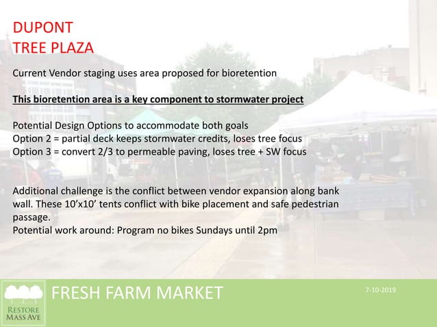 RMA Dupont Tree Plaza Programming Options | PPT