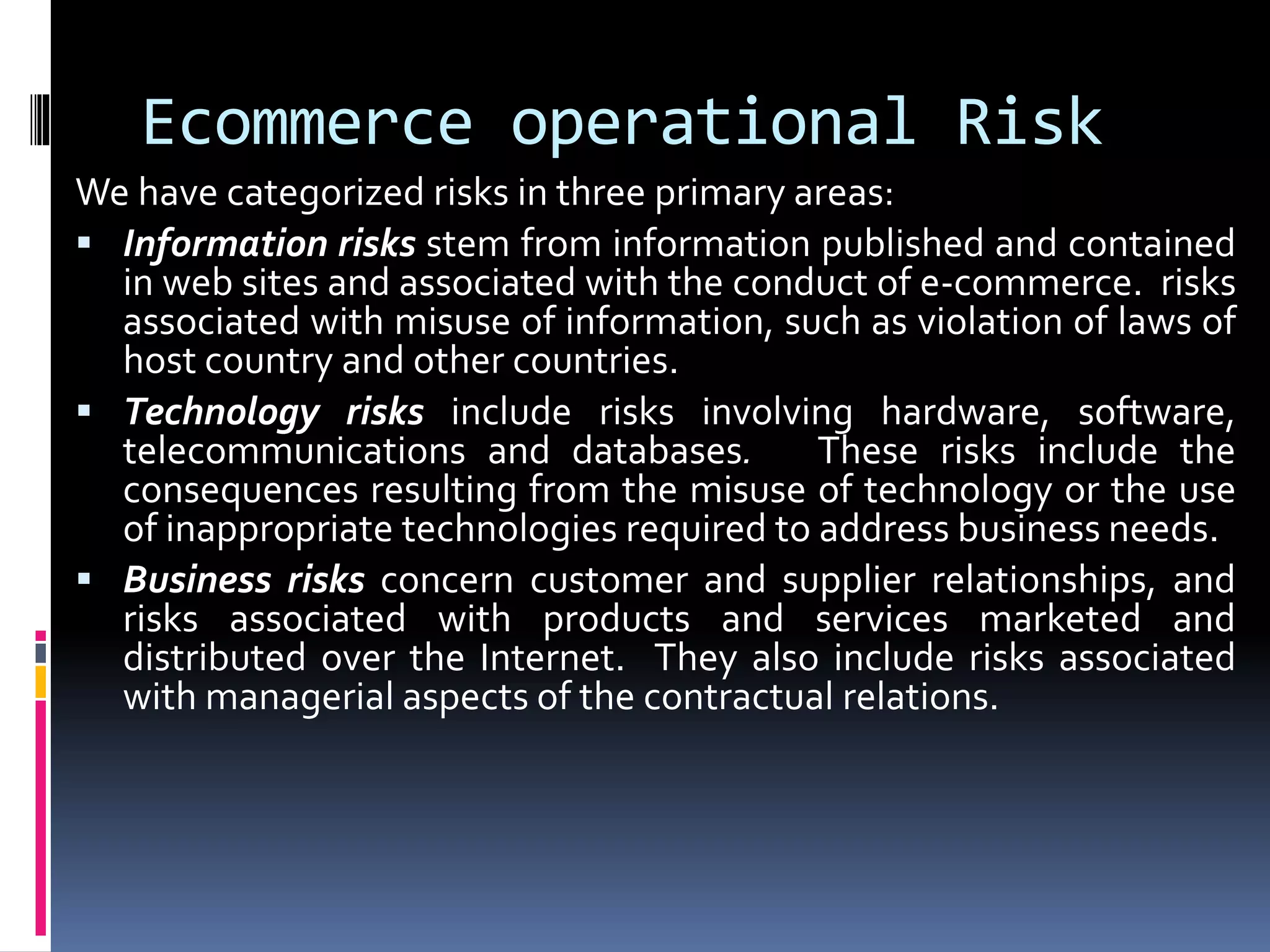 Risk Management ecommerce | PPTX