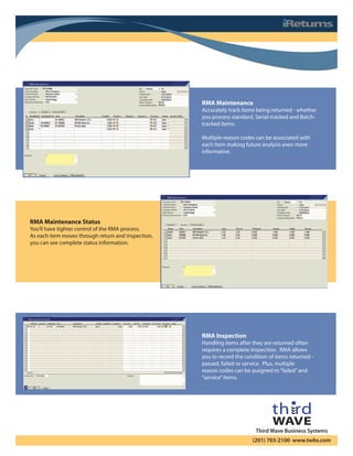 Rma information | PDF