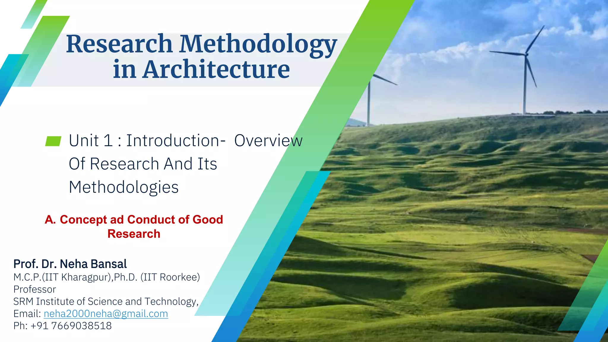 Research Methodology in Architecture | PPTX