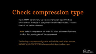 RMAN Backup Compression Types | PDF