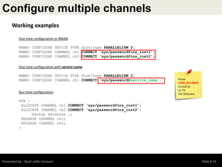 RMAN best practices for RAC | PDF