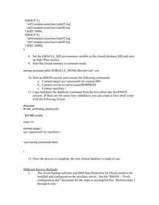 Rman cloning guide | DOC