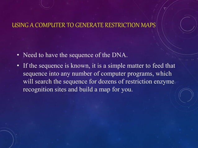 RESTRICTION MAPPING | PPT