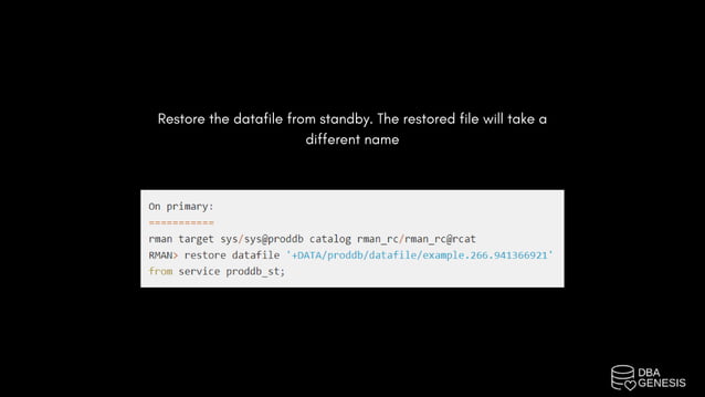 Rman In Dataguard Configuration Ppt
