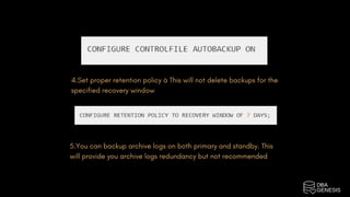 Rman in dataguard configuration | PPT