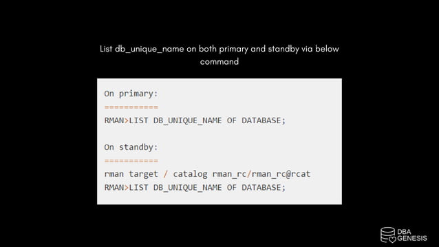 Rman In Dataguard Configuration Ppt