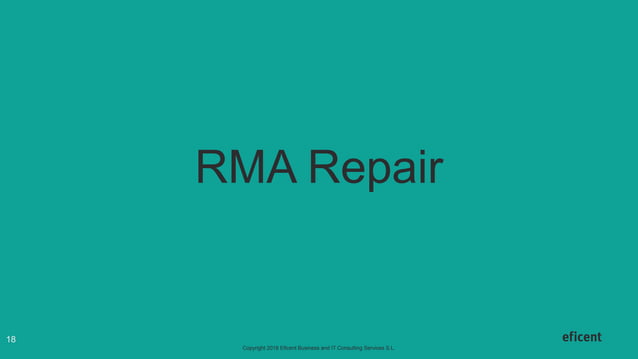 RMA Operations and Repair Use Cases | PDF
