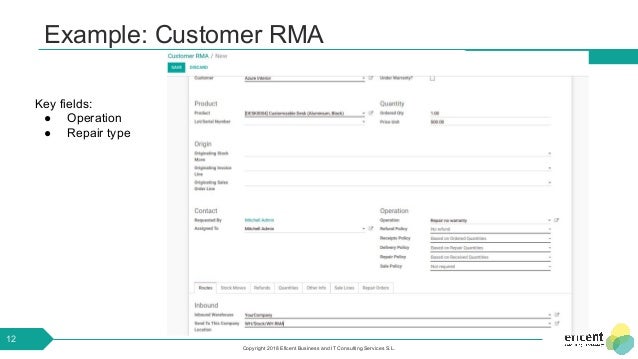 RMA Operations and Repair Use Cases