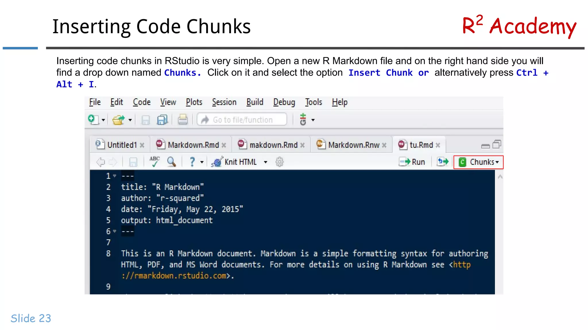 R Markdown Tutorial For Beginners | PDF