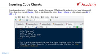 R Markdown Tutorial For Beginners | PDF