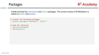 R Markdown Tutorial For Beginners | PDF