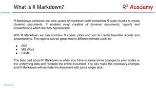 R Markdown Tutorial For Beginners | PDF