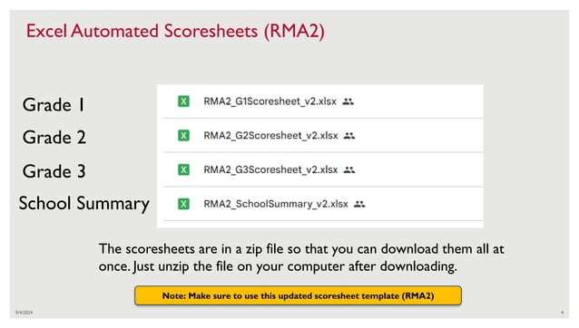 Rapid Mathematics Assessment Score sheet for all Grade levels | PDF