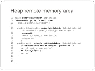 Remote Memory Areas for distributed real-time Java | PPT
