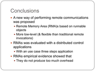 Remote Memory Areas for distributed real-time Java | PPT