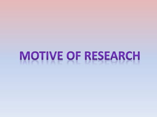 Research Introduction , Meaning, Objectives, Motives and Types | PPTX